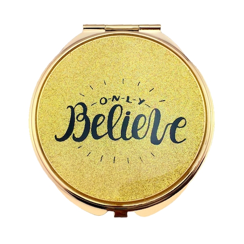 China Supplier of Believe Inspirational Compact Mirror